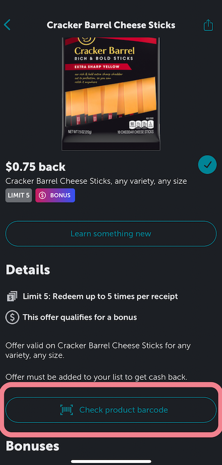 Help: The product barcode does not match. – Ibotta